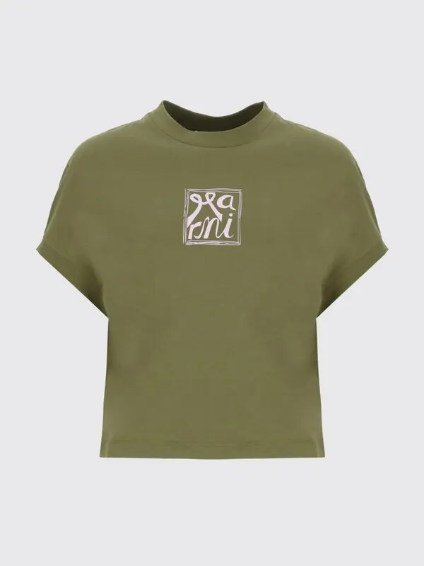 Marni Cotton Logo T-shirts - Green