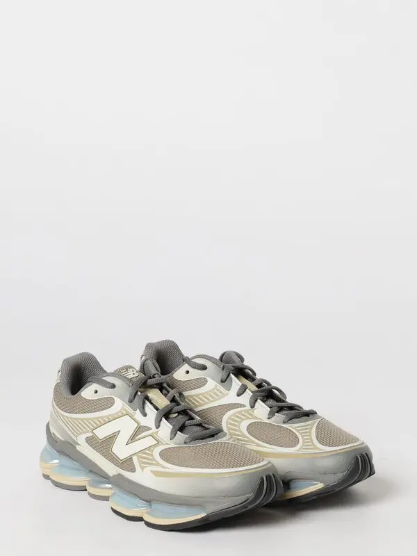 NEW BALANCE Two-tone Mesh And Synthetic Low-top Athletic Sneakers - Grey