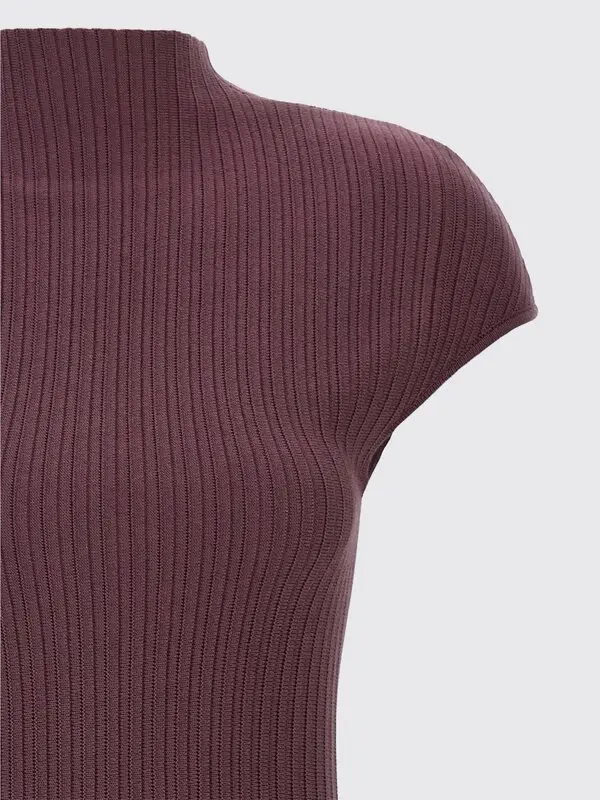 Magda Butrym Ribbed Knit Pleated Dress