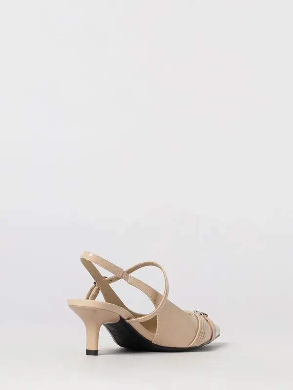 Pinko Patent Leather Slingback Pumps With Stud Embellishments