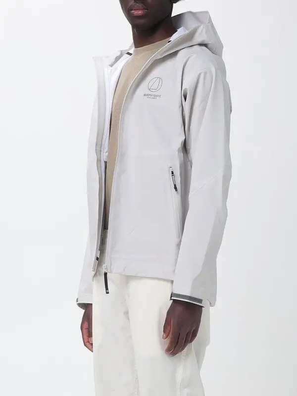 MURPHY&NYE Relaxed Fit Polyester Windbreaker Jacket With Hood