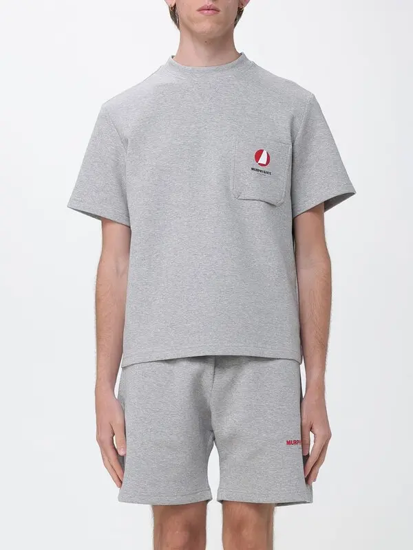 MURPHY&NYE Crew-neck T-shirt In Cotton Blend With Patch Pocket