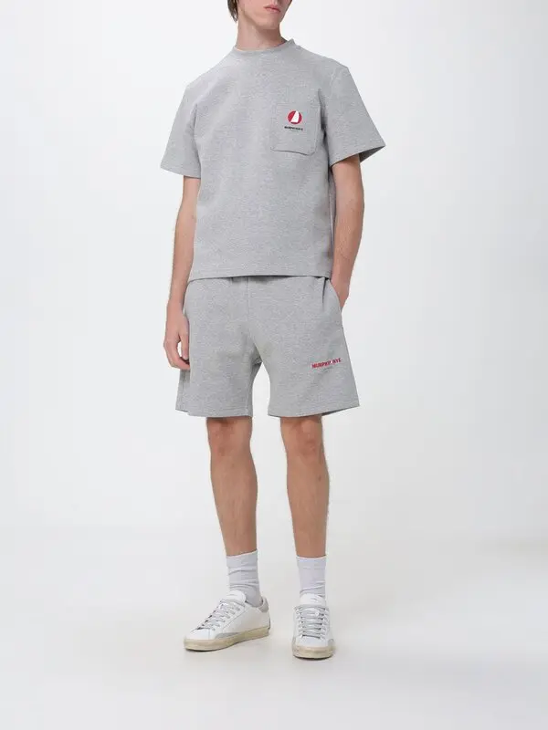 MURPHY&NYE Crew-neck T-shirt In Cotton Blend With Patch Pocket