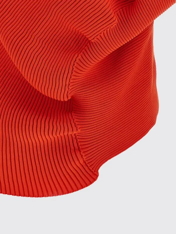 Issey Miyake Asymmetrical Short-sleeved Jersey Turtleneck