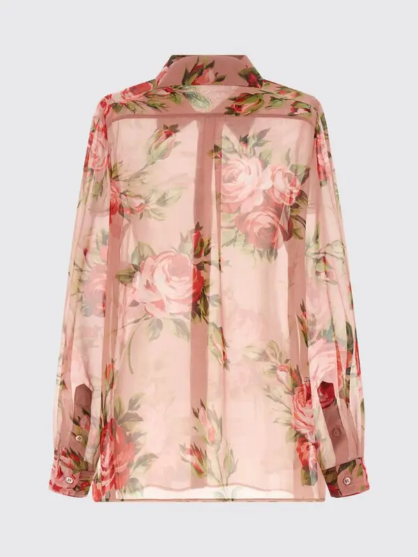 Dolce & Gabbana Floral Print Silk Shirt