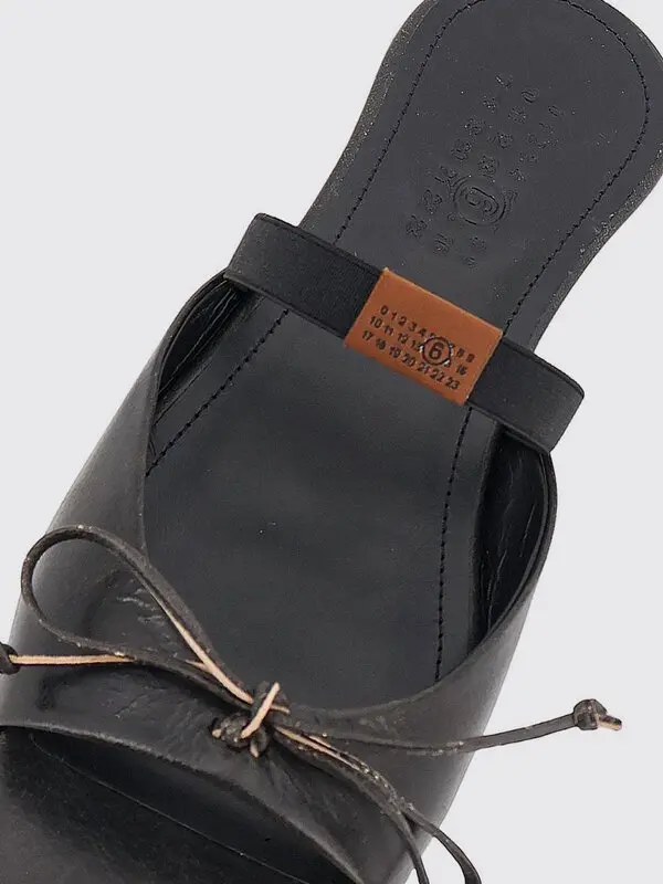 MAISON MARGIELA Leather Sandals - Black