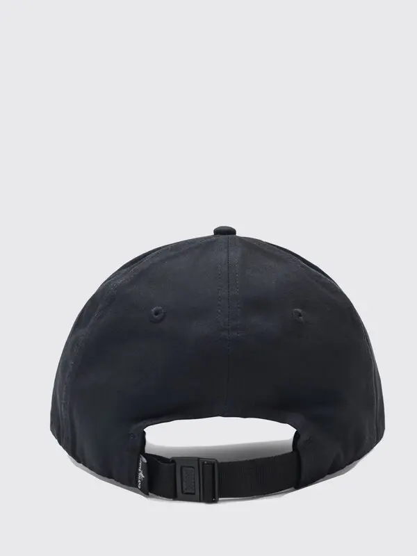 Stone Island Cotton Baseball Cap With Embroidered Compass Logo - Blue