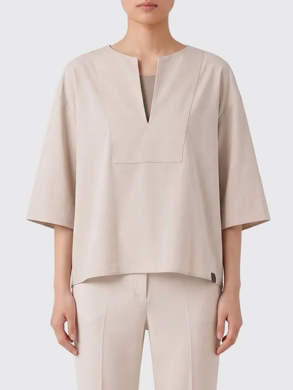 Max Mara Linen And Viscose Blouse - Beige