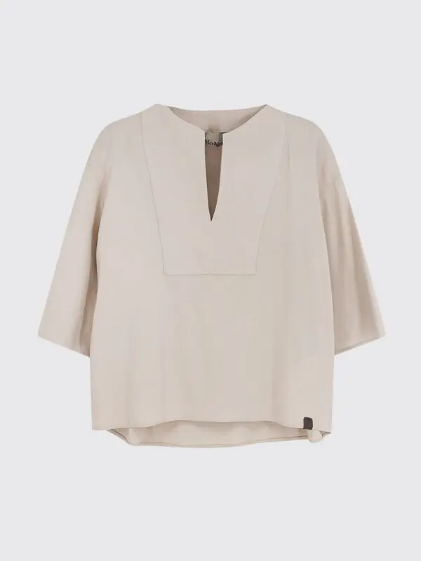 Max Mara Linen And Viscose Blouse - Beige