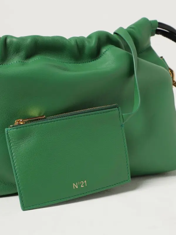 N° 21 Leather Handbag With Chain Detail