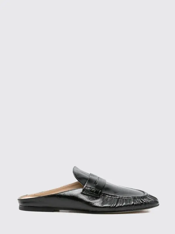 ALYSI Ruched Leather Mules