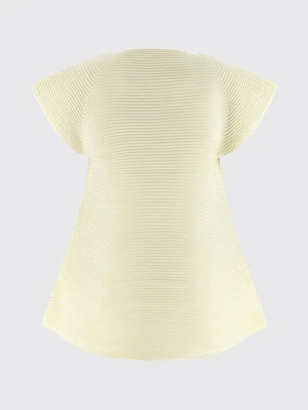 Issey Miyake Short Sleeve A-line Mini Dress