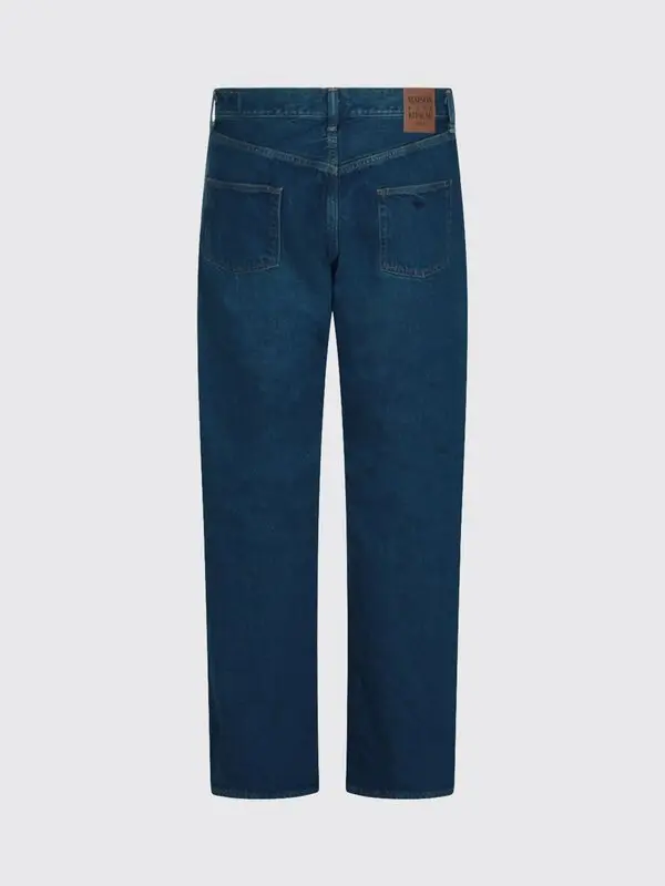 Maison Kitsuné Mid-rise Straight Jeans In Cotton Denim