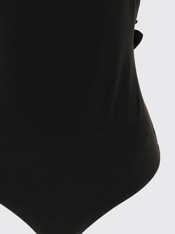 Jacquemus One-piece Swimsuit With Ruffles - Black