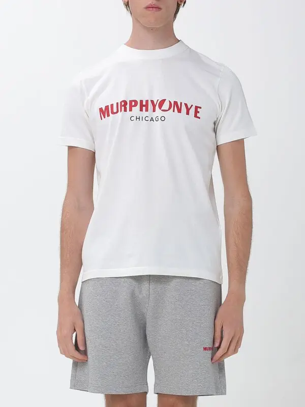 MURPHY&NYE Crew-neck T-shirt In Cotton With Contrast Logo
