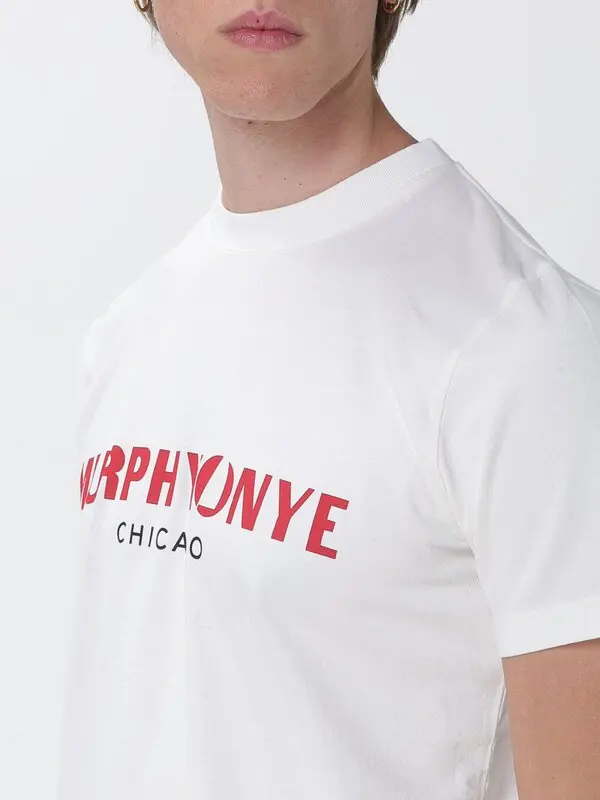 MURPHY&NYE Crew-neck T-shirt In Cotton With Contrast Logo