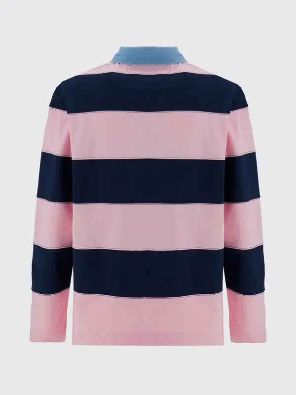 LA MARTINA Striped Cotton Polo With Logo