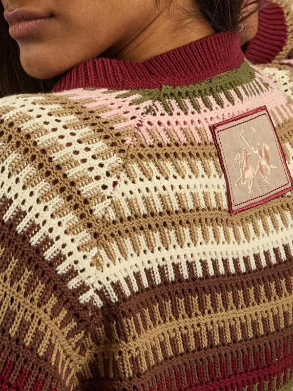 LA MARTINA Striped Cotton Sweater