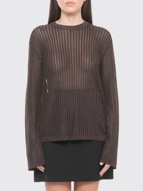 Loulou De Saison Ribbed Viscose Knit Top