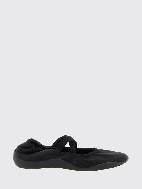 Balenciaga Shibuya Bi-colour Mary Jane Flats - Black