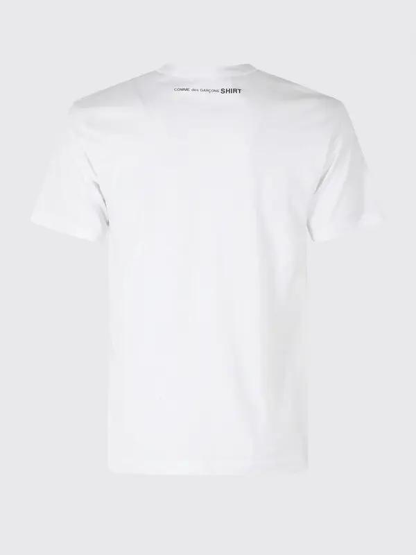 Comme Des Garçons Slim Fit Cotton T-shirt With Graphic Print