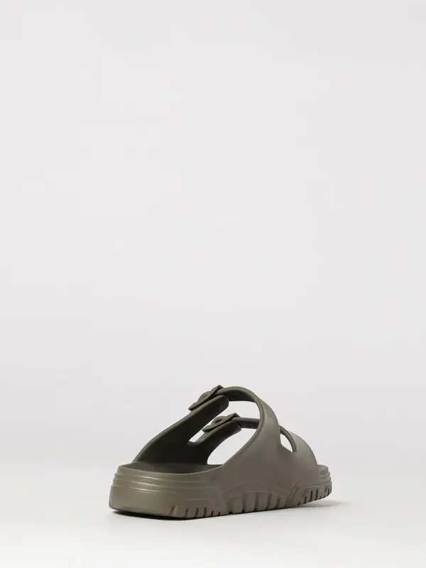 Armani Exchange Buckled Slide Sandals - Brown