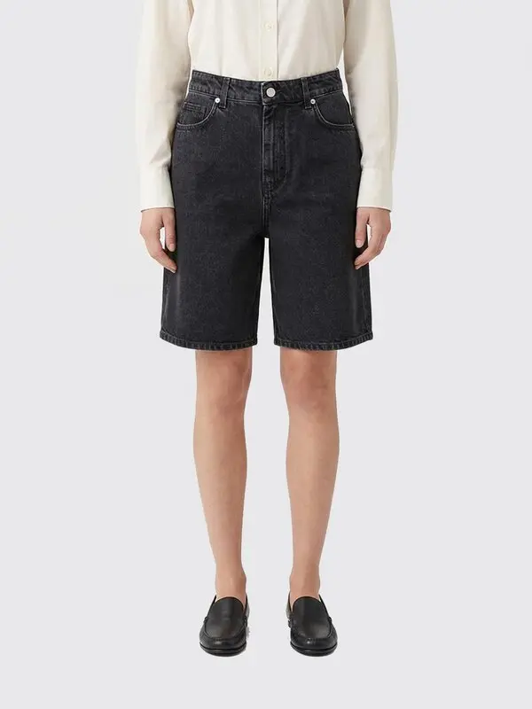 Loulou De Saison Denim Shorts - Grey