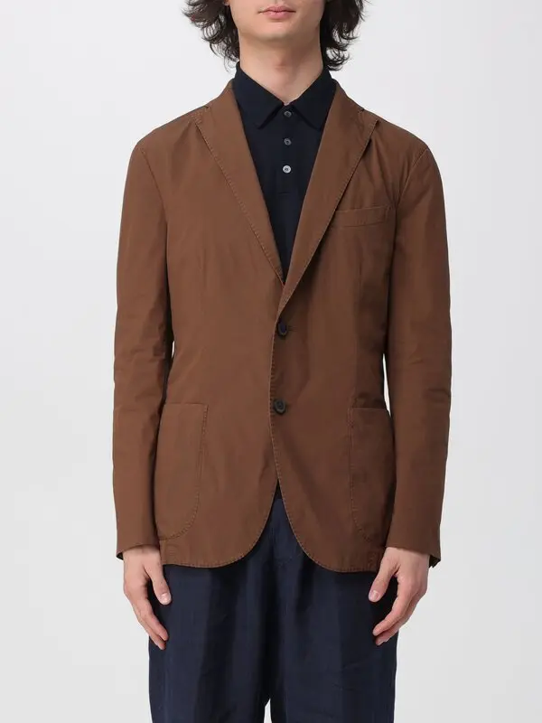 Boglioli Jersey Single-breasted Blazer - Brown