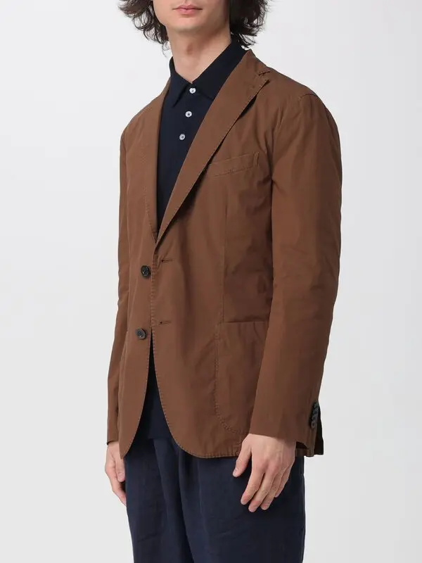 Boglioli Jersey Single-breasted Blazer - Brown