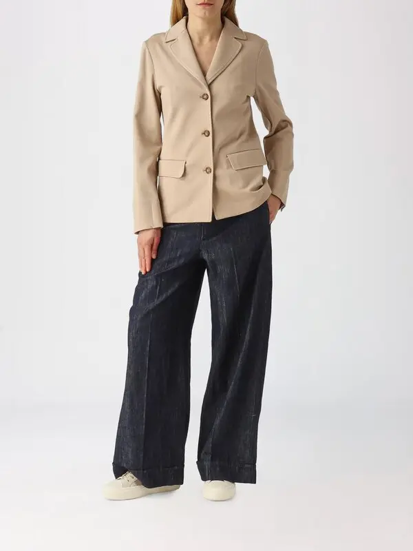 Max Mara Cotton And Linen Palazzo Trousers