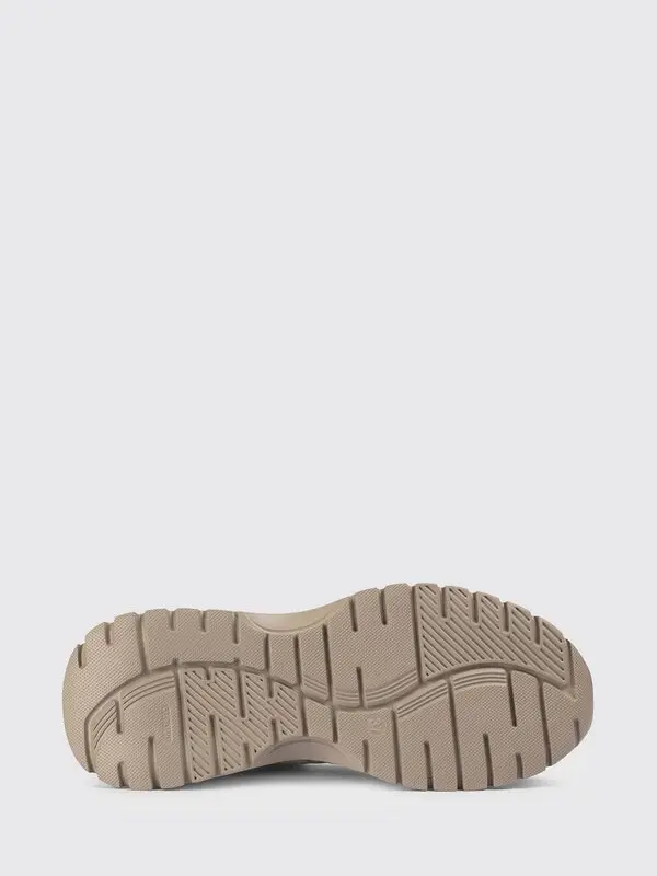 DOUCAL'S Perforated Leather And Crochet Knit Sneakers - White