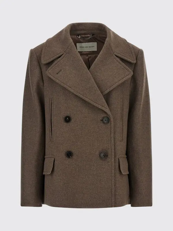 Dries Van Noten Double-breasted Coat - Grey