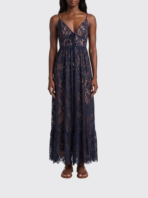 Michael Kors Lace Midi Dress - Blue 1