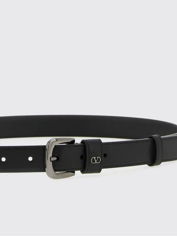 Valentino Garavani Vlogo Calfskin Belt