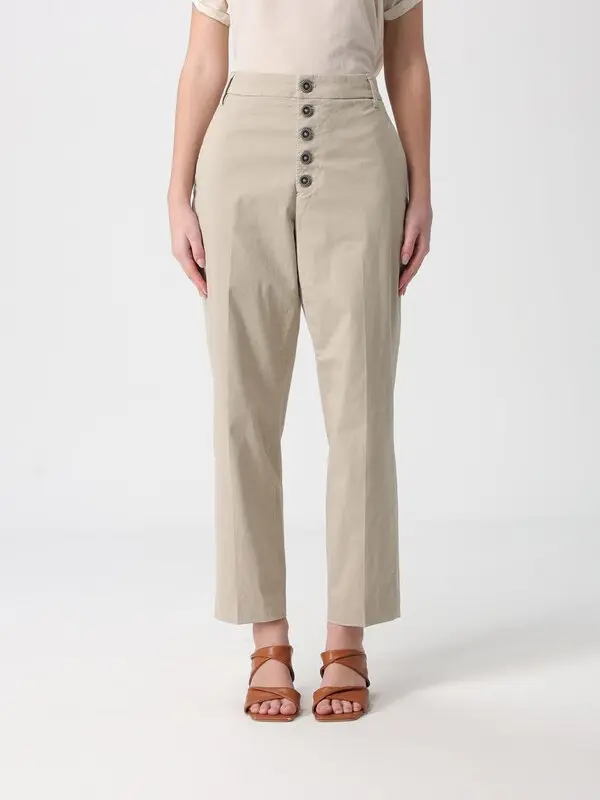 DONDUP Tailored Trousers With Button Detail