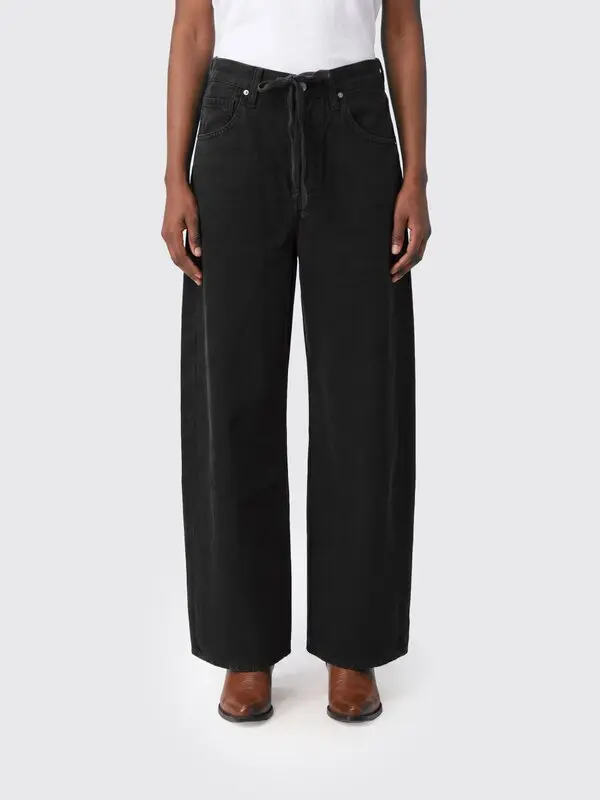 Citizens Of Humanity Wide Cotton Denim Jeans - Black