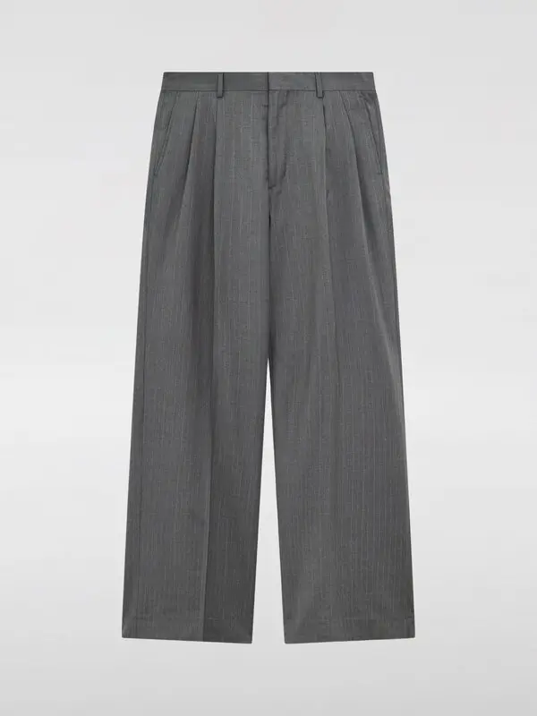 SUNFLOWER Striped Wool Wide-leg Pants