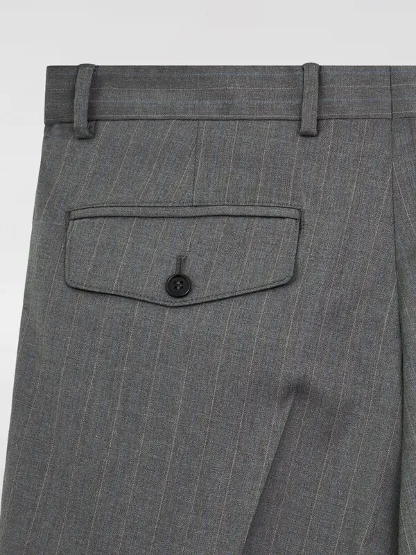 SUNFLOWER Striped Wool Wide-leg Pants