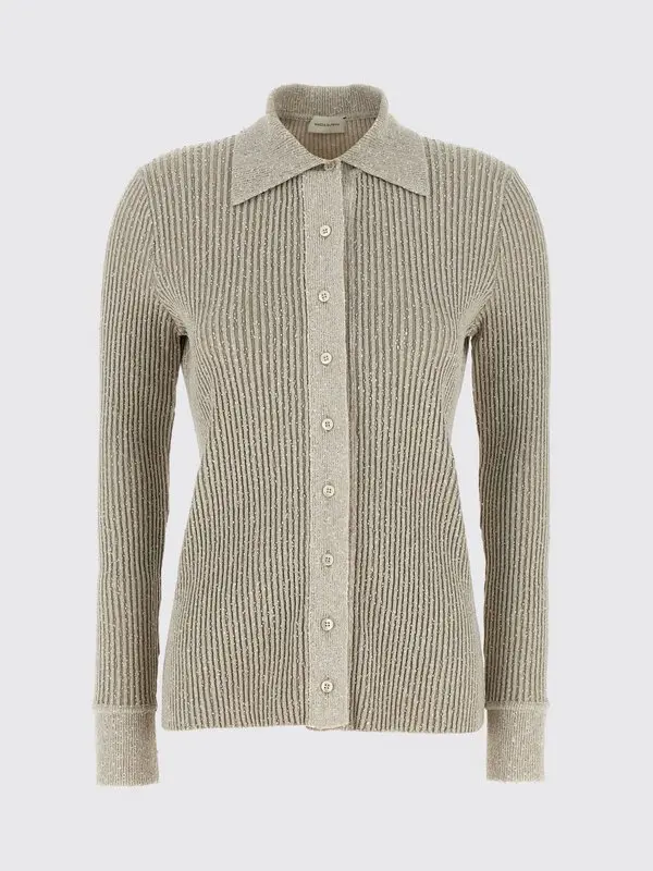 Magda Butrym Ribbed Knit Button-up Shirt