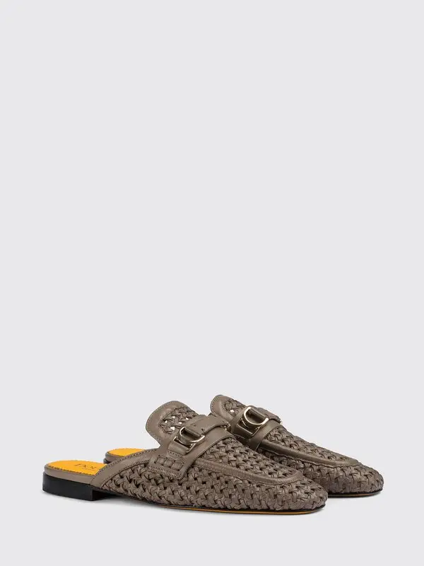 DOUCAL'S Braided Leather Mules