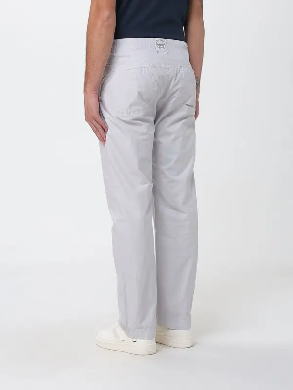 MURPHY&NYE Slim Fit Cotton Chino Pants With Welt Pockets - Ice