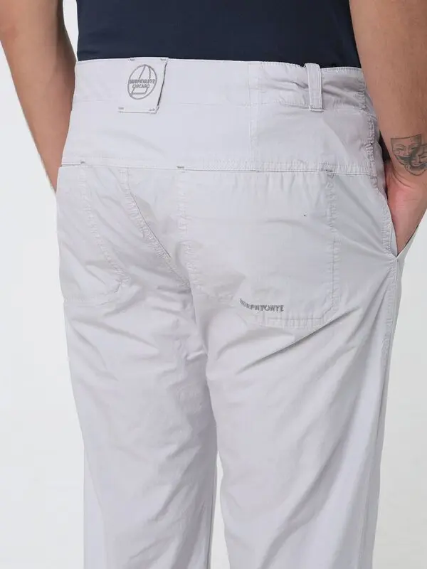 MURPHY&NYE Slim Fit Cotton Chino Pants With Welt Pockets - Ice
