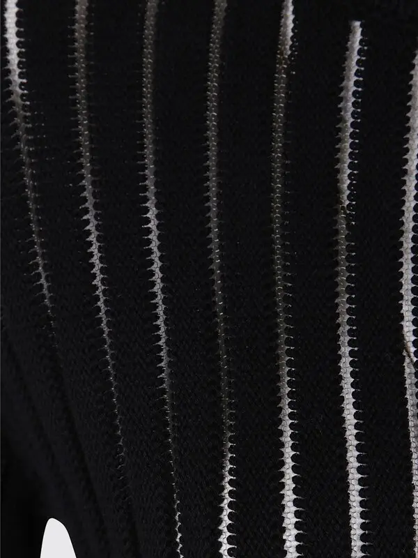 GOLDEN GOOSE Ribbed Knit Sweater With Embellished Cuffs