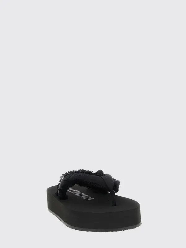 Balenciaga Stiletto Heel Mule Sandals With Applied Crystals - Black