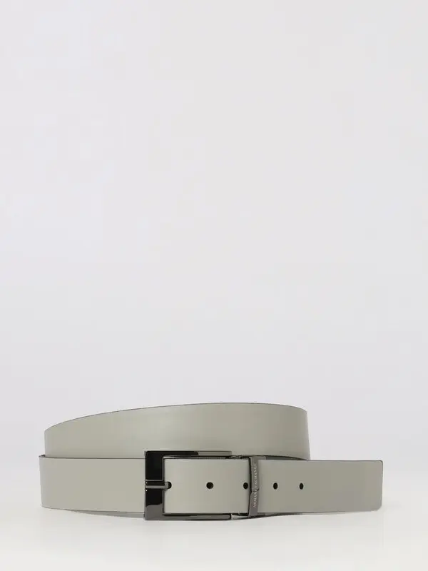 Armani Exchange Reversible Leather Belt - Navy