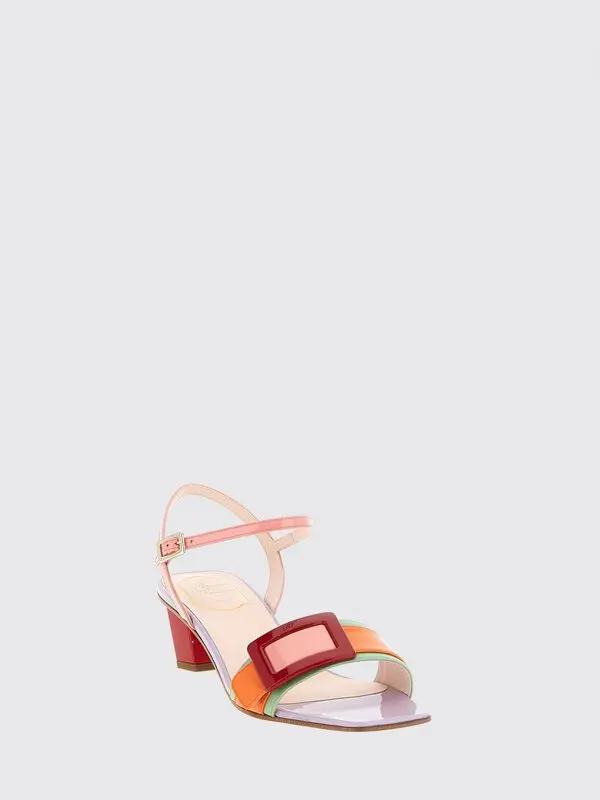 ROGER VIVIER Belle Vivier Patent Leather Sandals