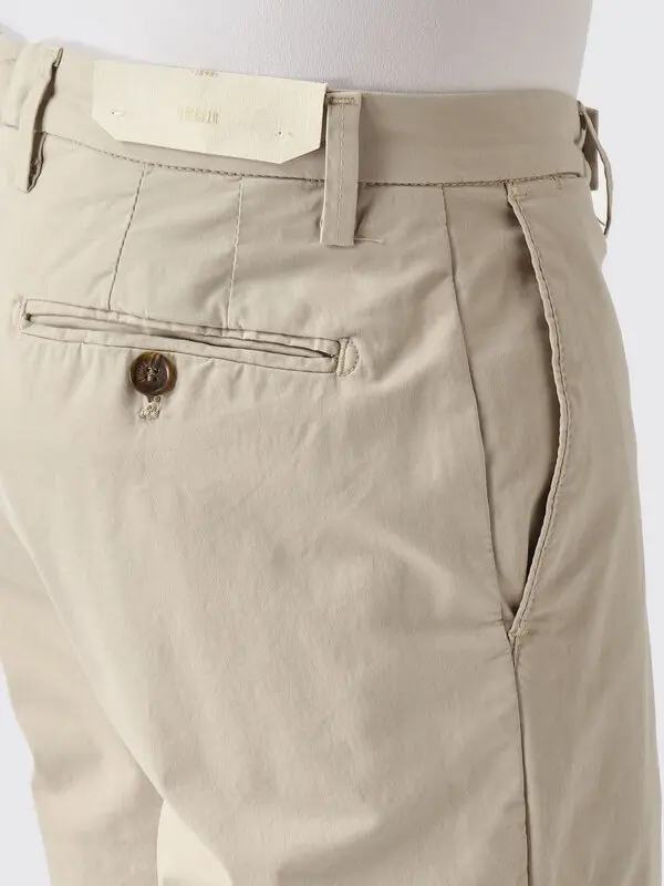 BRIGLIA 1949 Tailored Stretch Cotton Shorts - Sand