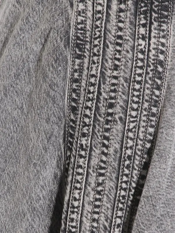 DIESEL® Flared Cotton Blend Midi Skirt