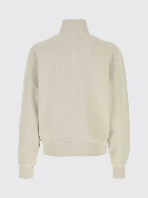 ENTIRE STUDIOS Cotton Turtleneck Sweater With Button Placket - White