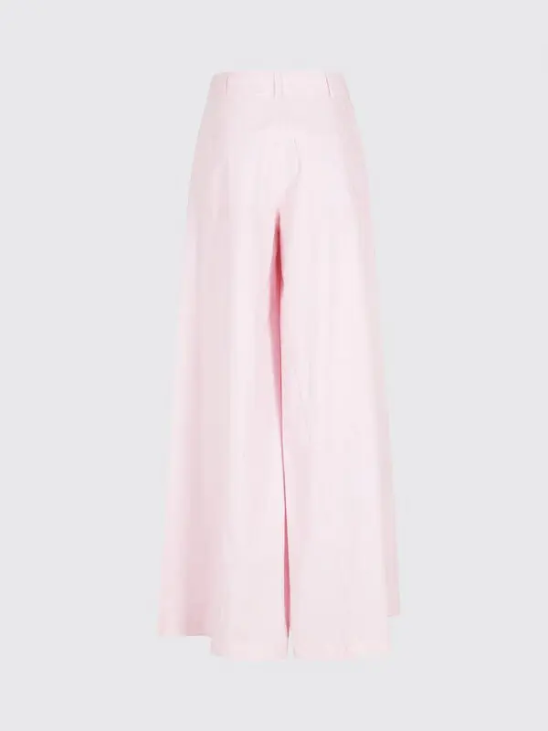 Federica Tosi Cotton Poplin Wide-leg Trousers - Pink